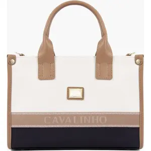 CAVALINHO Cavalinho Structured Handbag With Top Zip Closure Beige/white/navy