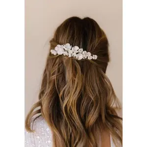 POPPY LANE Jessa Bridal Comb - Silver