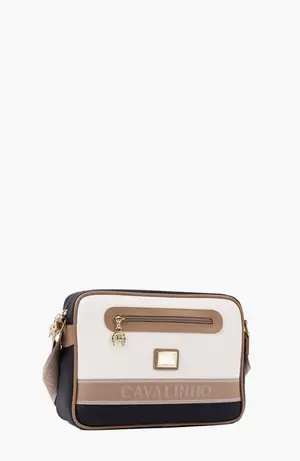 CAVALINHO Crossbody Bag - Beige/white/navy