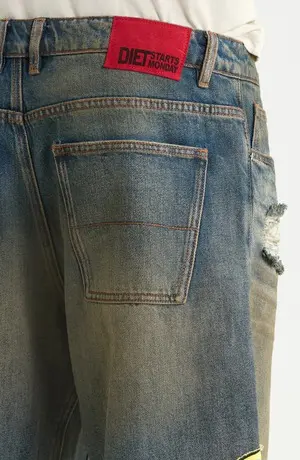 DIET STARTS MONDAY Venice Distressed Denim Shorts