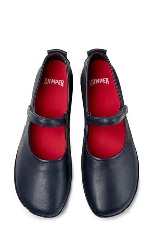 Camper Right Nina Mary Jane Flat - Dark Blue