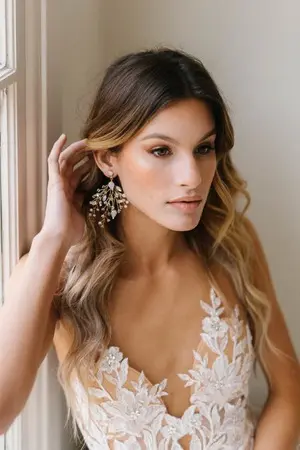 POPPY LANE London Bridal Earrings - Gold