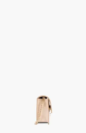 CAVALINHO Iconic 648 Patent Leather Clutch Shoulder Bag - Beige