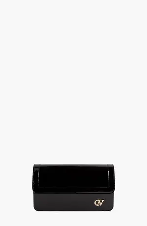 CAVALINHO Iconic 648 Patent Leather Clutch Shoulder Bag - Black
