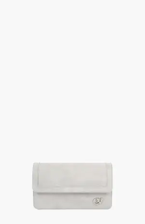 CAVALINHO Iconic Patent Leather Clutch Shoulder Bag - Light Blue