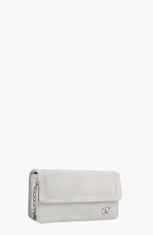 CAVALINHO Iconic Patent Leather Clutch Shoulder Bag - Light Blue
