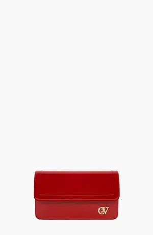 CAVALINHO Iconic By 648 Patent Leather Clutch Shoulder Bag Red