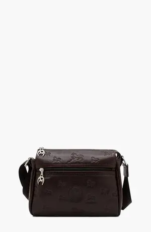CAVALINHO Cavalo Lusitano 373 Embossed Leather Crossbody Bag - Brown