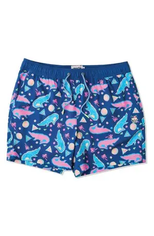 PARTY PANTS Golf Gator Happy Hour 5-inch Swim Trunks