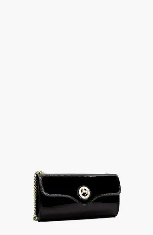 CAVALINHO All In 496 Patent Leather Clutch Shoulder Bag - Black