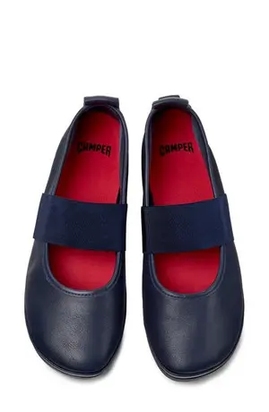Camper Right Nina Mary Jane Flat - Dark Blue