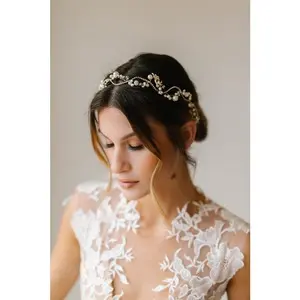 POPPY LANE Skye Bridal Headpiece - Gold