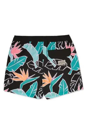 PARTY PANTS Sweet Leaf Party Starter 5-inch Swim Trunks