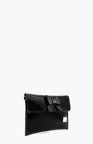 CAVALINHO All In 68 Patent Leather Clutch Bag - Black