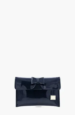 CAVALINHO All In 68 Patent Leather Clutch Bag - Navy
