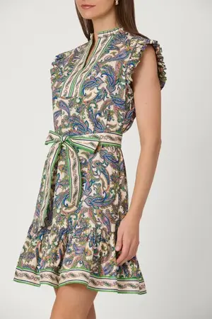 Shoshanna Paisley Print Leah Dress