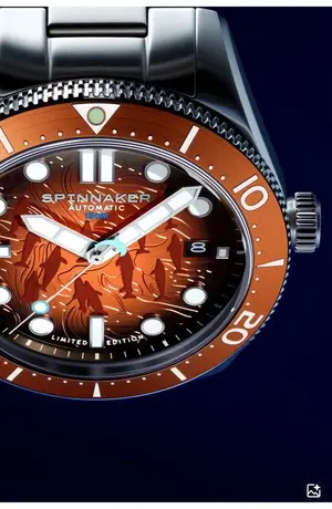 SPINNAKER Croft Midsize Automatic Sunrise Splash Watch Set
