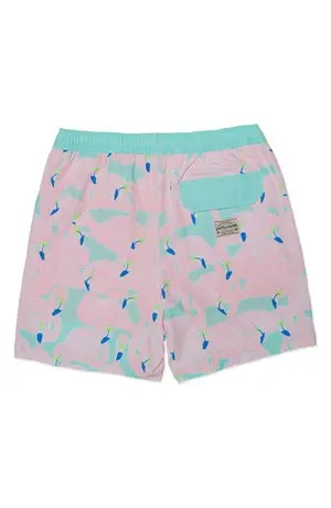 PARTY PANTS Flockin' Aye Happy Hour 5-inch Swim Trunks