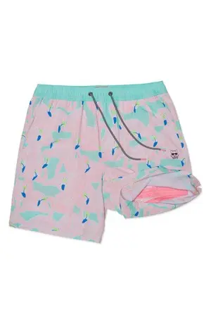 PARTY PANTS Flockin' Aye Happy Hour 5-inch Swim Trunks