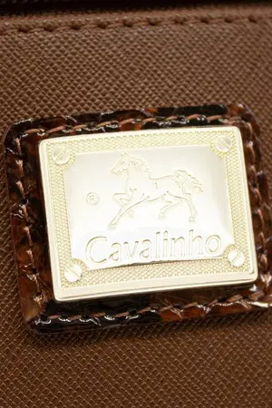 CAVALINHO Leather And Canvas Backpack - Camel Brown