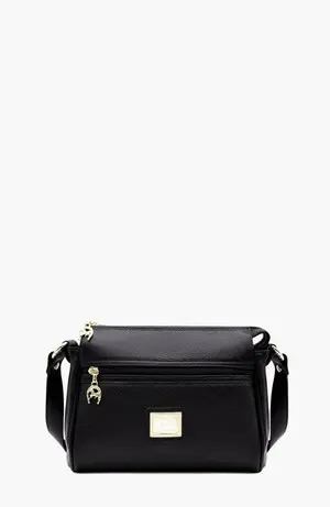 CAVALINHO Muse 373 Pebbled Leather Crossbody Bag - Black