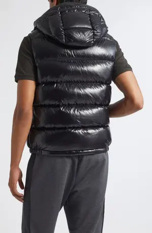 Moncler Bormes Down Puffer Vest With Removable Hood