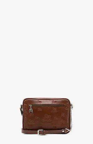 Cavalinho Embossed Leather Crossbody Bag