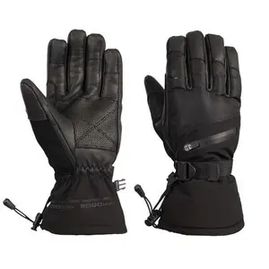 TRESPASS Edonia Dlx Leather Ski Gloves - Black