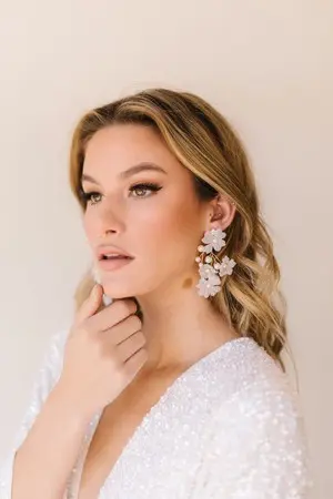 POPPY LANE Olive Bridal Earrings