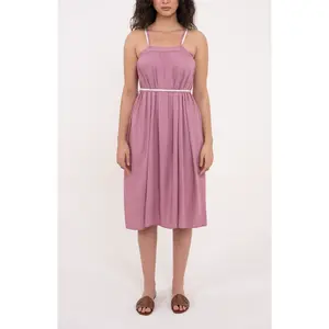 AAM THE LABEL Tie-up Midi Dress - Mauve