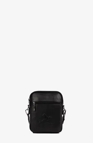 CAVALINHO El Cavaleiro 484 Leather Traveler Crossbody Bag - Black