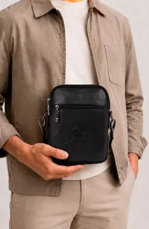 CAVALINHO El Cavaleiro 484 Leather Traveler Crossbody Bag
