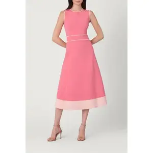 Shoshanna Embellished Knit Tiffany Dress - Petal