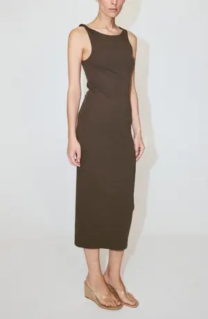 Mango Sleeveless Twist Strap Maxi Dress