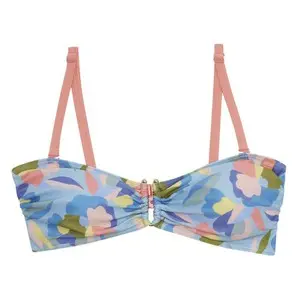 REGATTA Aceana Iii Abstract Floral Bikini Top - Blue