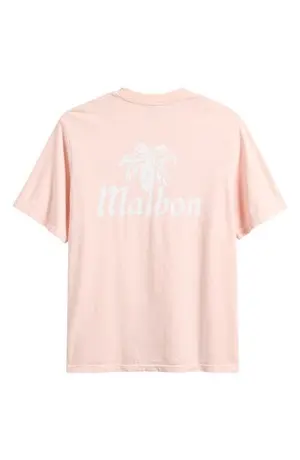 MALBON Bermuda Playa Graphic Cotton T-shirt