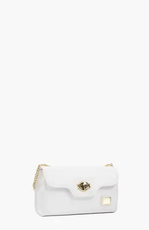 CAVALINHO Muse 535 Pebbled Leather Shoulder Bag - White