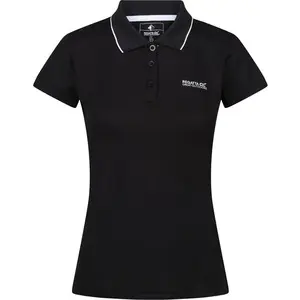 REGATTA Maverick V Polo Shirt - Black