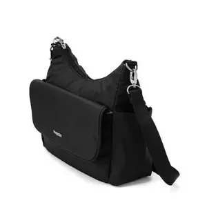 BAGGALLINI Securtex Journey Anti-theft Hobo Bag - Black