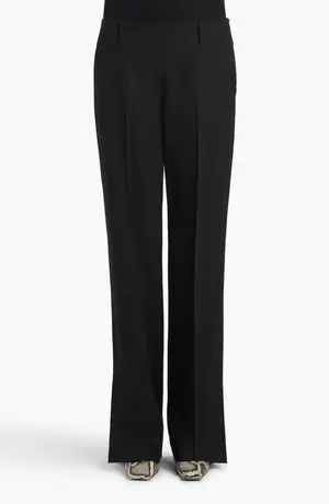 Khaite Grenare Split Hem Virgin Wool Pants