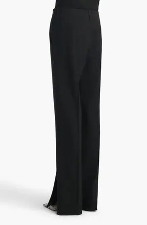 Khaite Grenare Split Hem Virgin Wool Pants