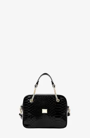 CAVALINHO Gallop 512 Patent Leather Handbag - Black