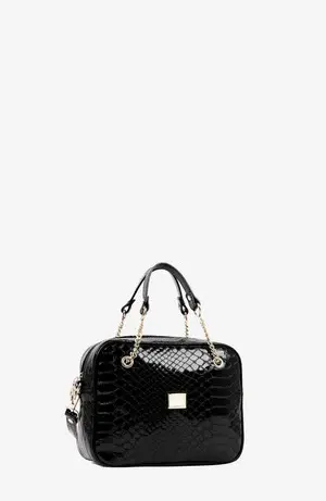 CAVALINHO Gallop 512 Patent Leather Handbag - Black