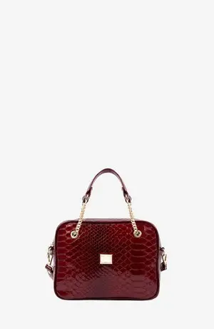 CAVALINHO Gallop 512 Patent Leather Handbag - Red