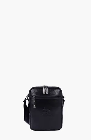 CAVALINHO The Sailor 128 Leather Traveler Crossbody Bag - Navy