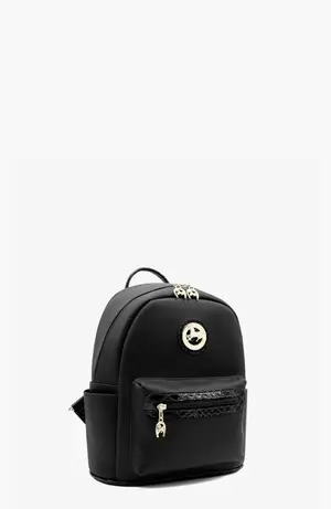 CAVALINHO Cherry Blossom 392 Leather And Canvas Backpack - Black