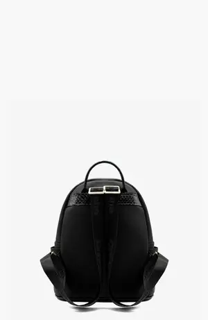 CAVALINHO Cherry Blossom 392 Leather And Canvas Backpack - Black