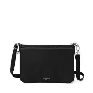 BAGGALLINI Securtex Journey Anti-theft Crossbody Black