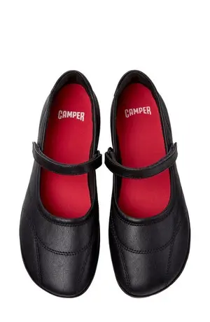 Camper Right Nina Mary Jane Flat - Black