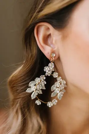 POPPY LANE Lola Bridal Earrings - Gold